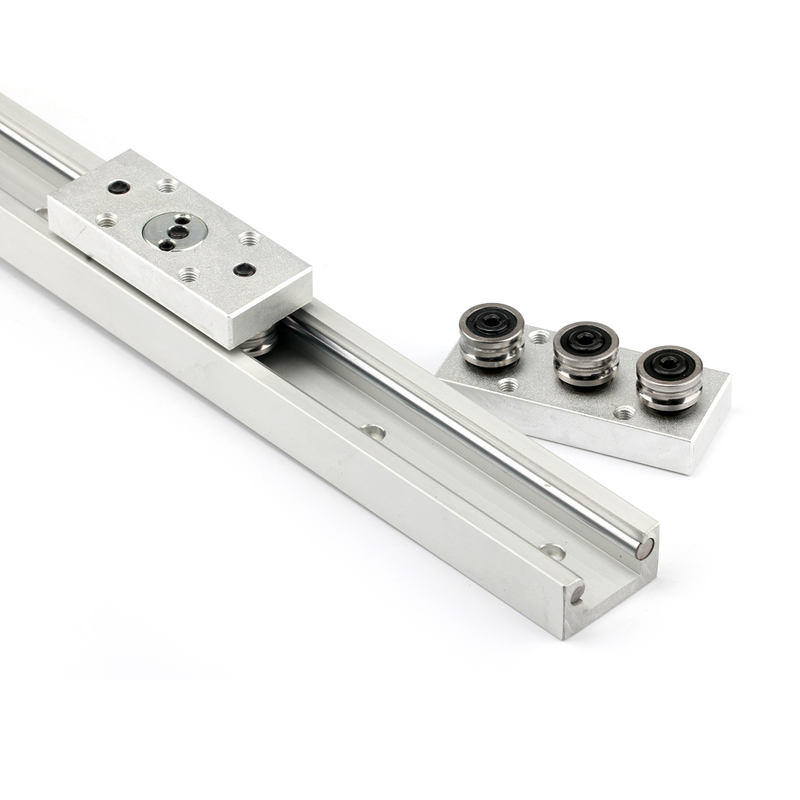 SG type silvery built-in double-axis linear guide rail SGR10 with SGB-3 SGB-4 SGB-5 wheels ...