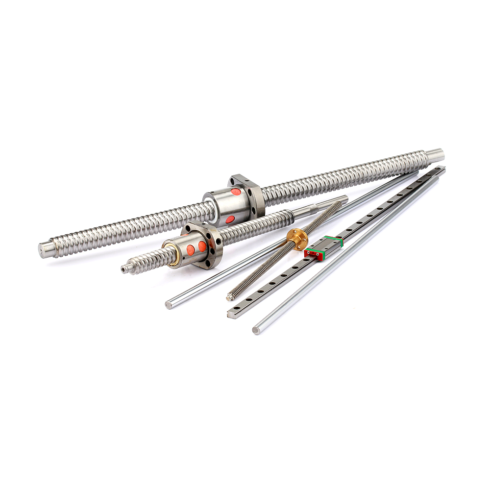 Tr8*2 Tr8x2 8mm trapezoidal thread lead screw with flange brass nut ...