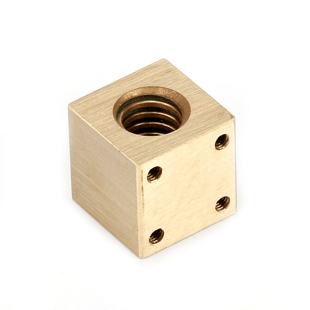 Tr10x2 Stainless Steel Trapezoidal Thread Lead Screw 2mm pitch Brass ...