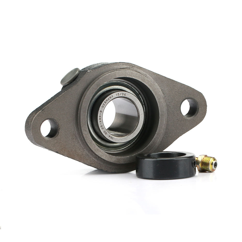 Two-bolt flanged housing units cast iron centring spigot eccentric ...