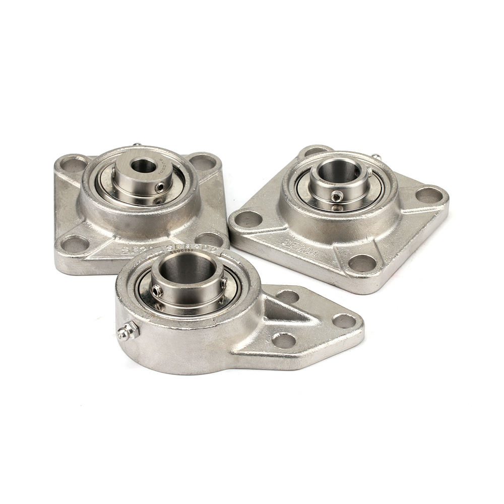 Square Stainless Steel Bearing Unit Pillow Block Bearing SUCF204 UCF204