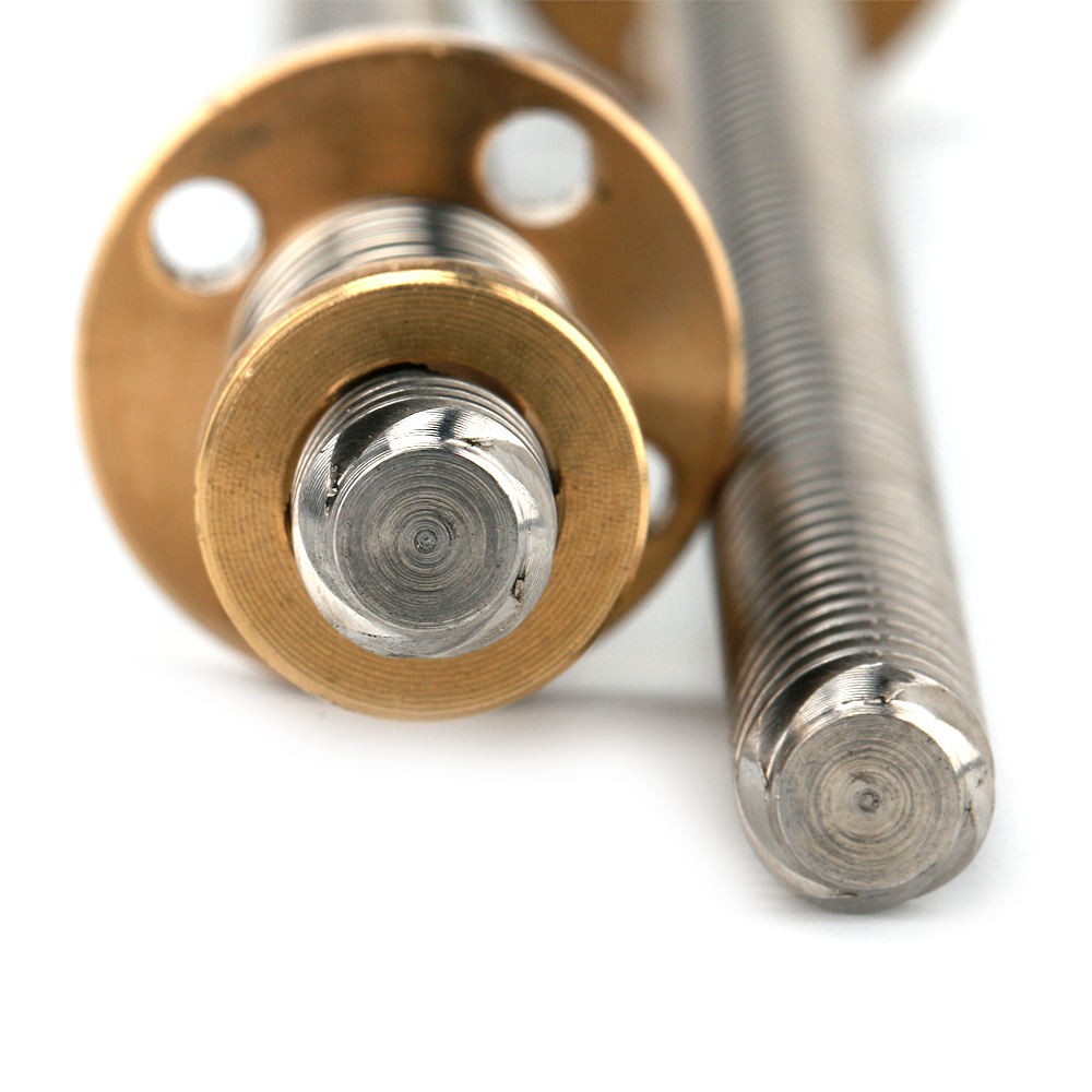 stainless steel leadscrew 2mm pitch 4 start 8mm lead 600mm length TR8*8 ...