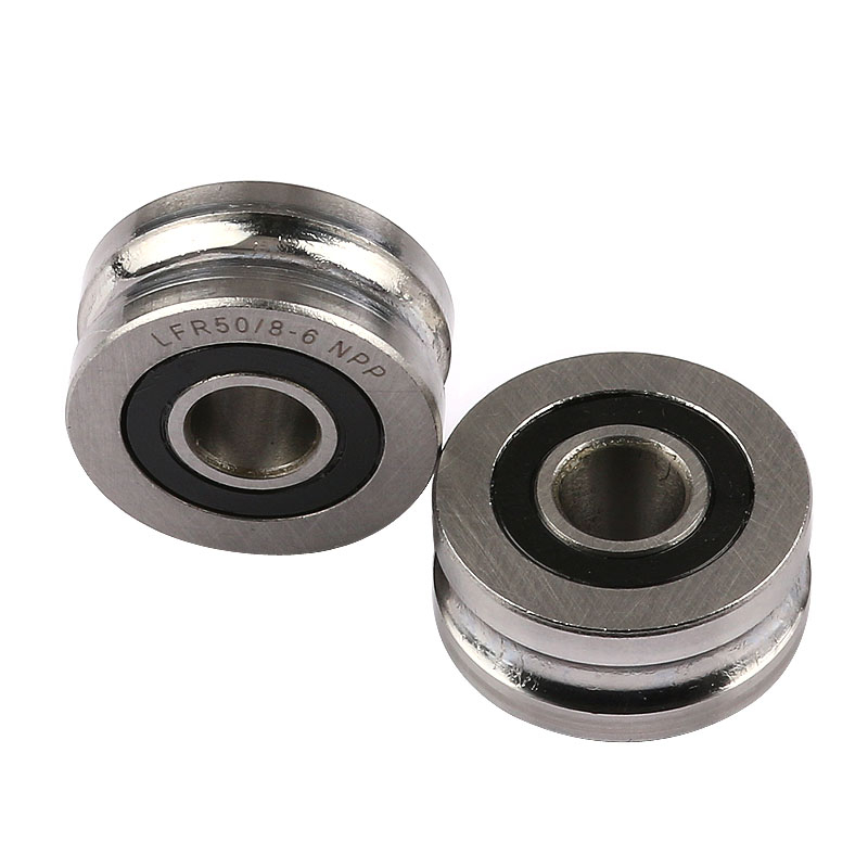 Gothic / circular groove rail guide wheel bearing -LFR series U5200-8 ...